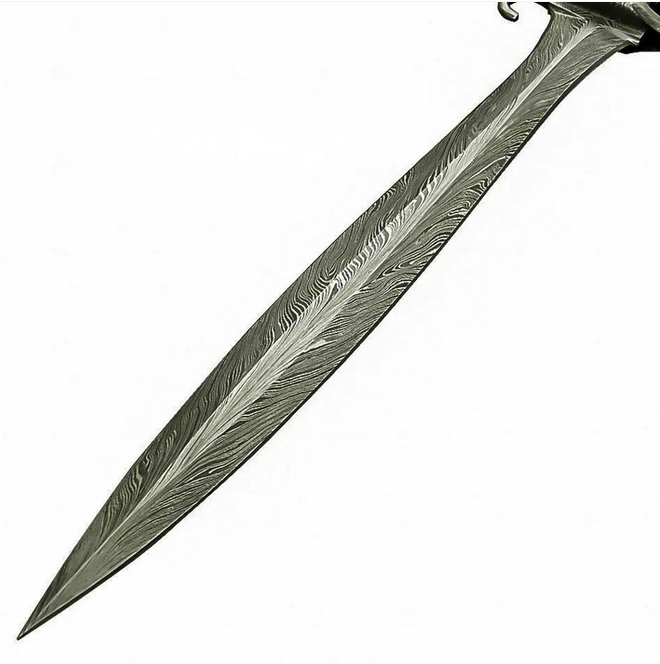 Beautiful Custom Handmade Damascus Steel Sword [Sheath] Stag Horn ...
